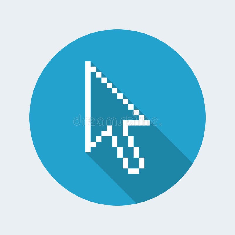Pointer pixel icon stock vector. Illustration of arrow - 96395504