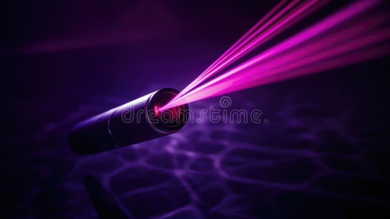 Pointer purple laser stock illustration. Illustration of powerful ...