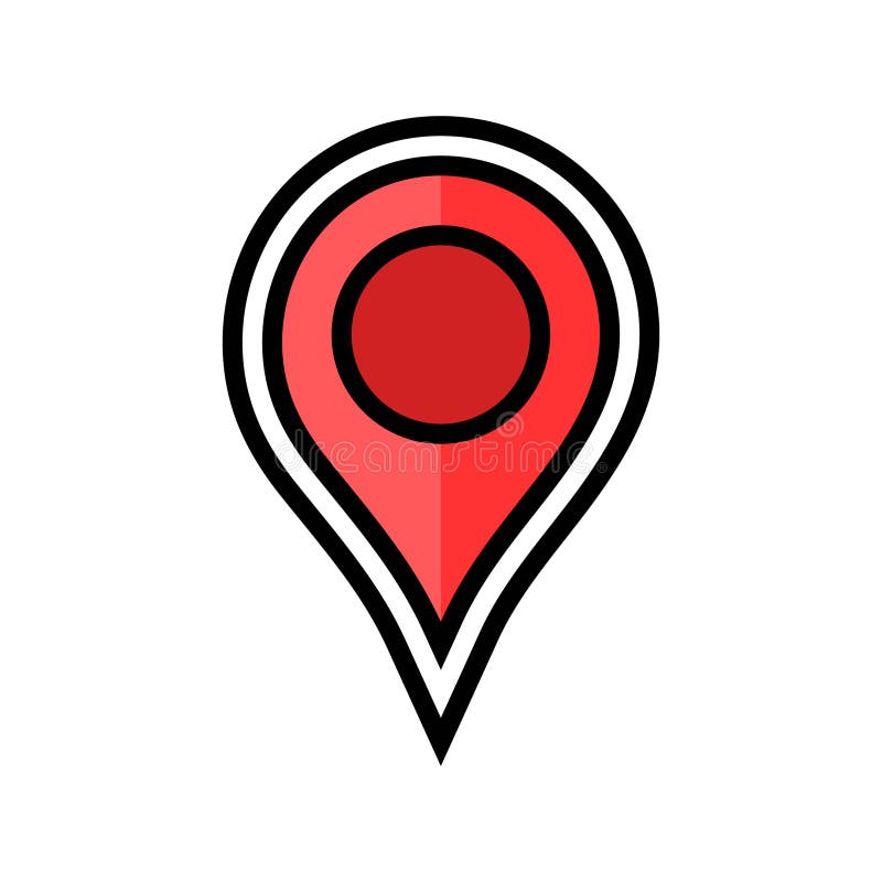 Red Pointer Map Location Isometric Icon Vector Illustration Stock Vector - Illustration of ...