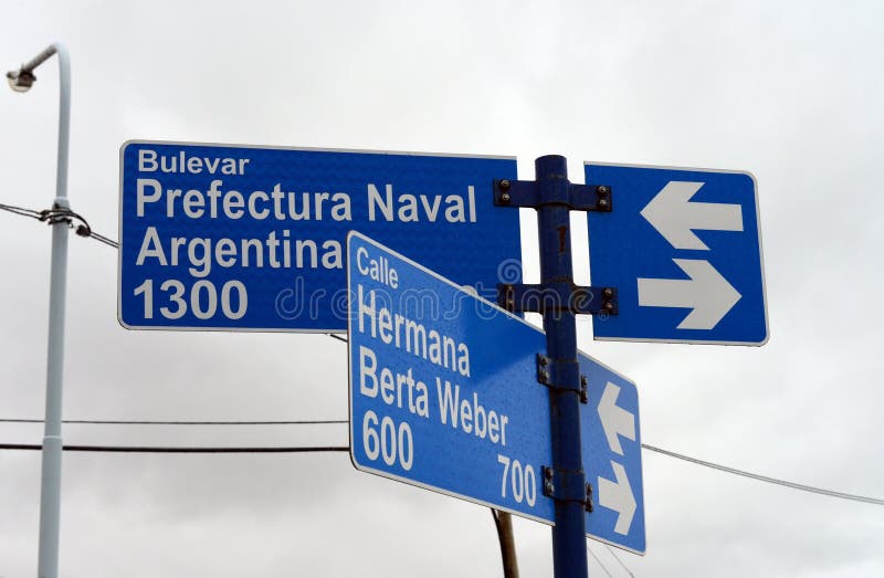 Pointer on the Road at Rio Grande. Stock Photo - Image of direction ...