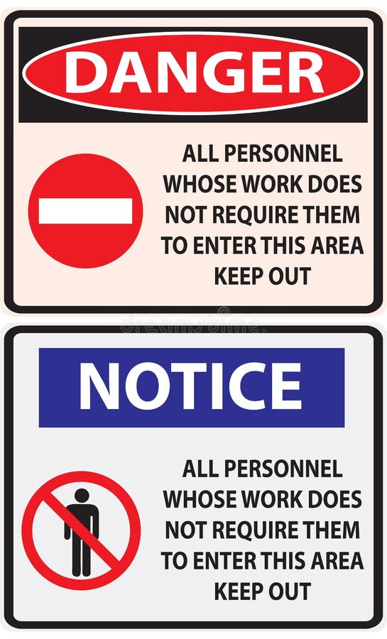 Pointer stop work zone stock vector. Illustration of prohibited - 89939420