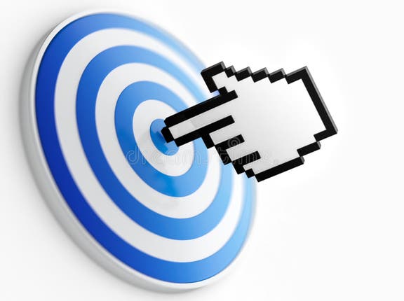 Pointer and target stock illustration. Illustration of accuracy - 28721506