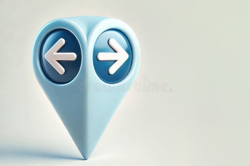 Pointer with Two Arrows: Choosing a Path. Space for Text. Stock Photo ...
