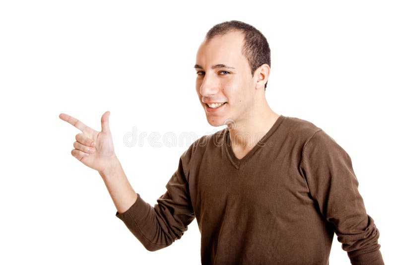 Man pointing stock photo. Image of business, closeup - 18441896