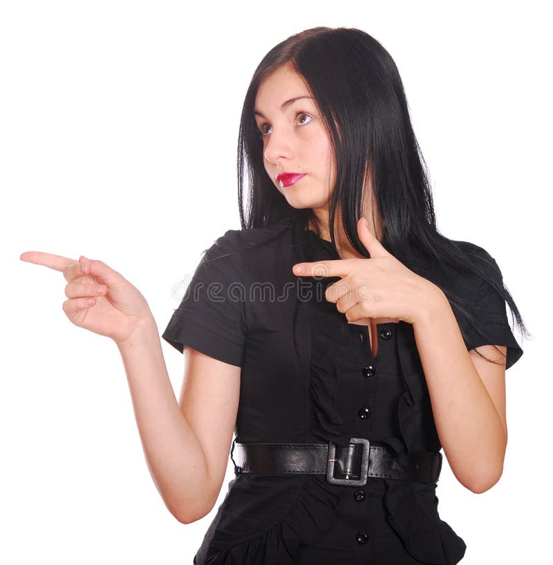 Pointing stock photo. Image of people, caucasian, lady - 17252832