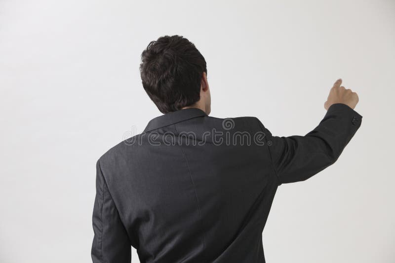 Pointing stock image. Image of contemplation, caucasian - 24927121