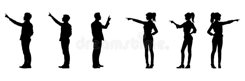 Indication Silhouette Symbol Collection Stock Illustrations – 133 ...