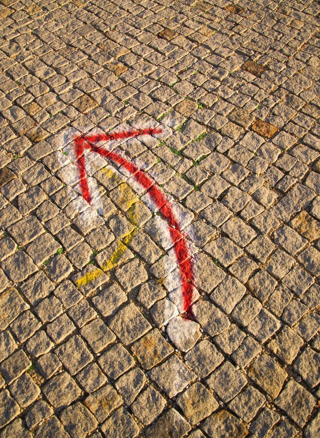 Pointing arrow stock image. Image of excursion, street - 21456869