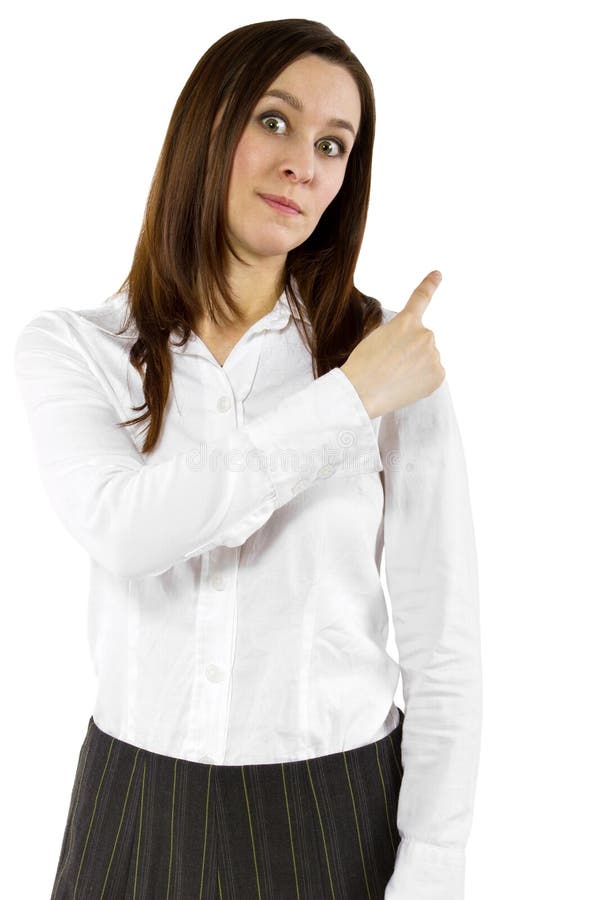 Pointing Back stock image. Image of looking, executive - 39609259