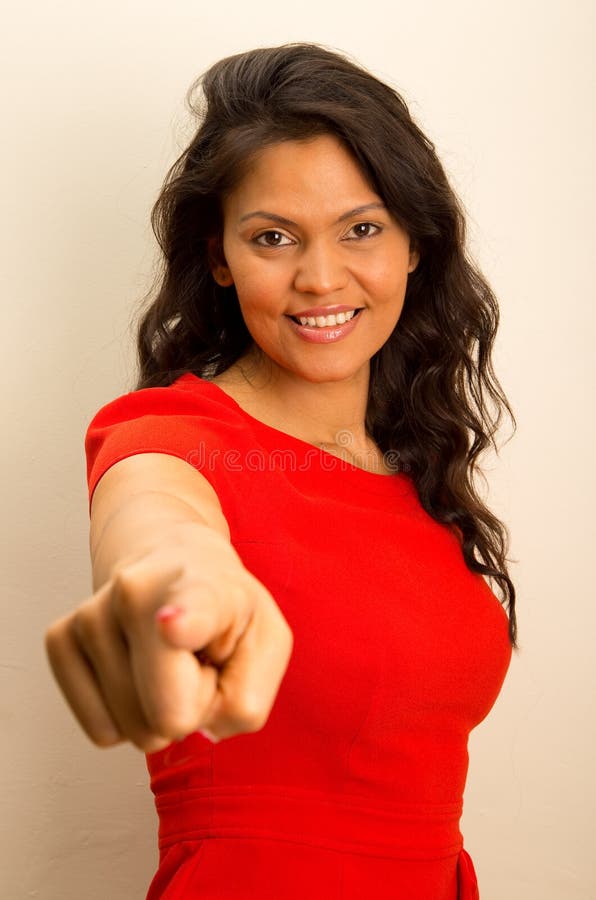 Pointing stock image. Image of lady, adult, gesturing - 43998651
