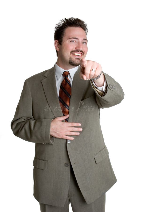 Pointing Business Man stock photo. Image of finger, pointing - 2641976