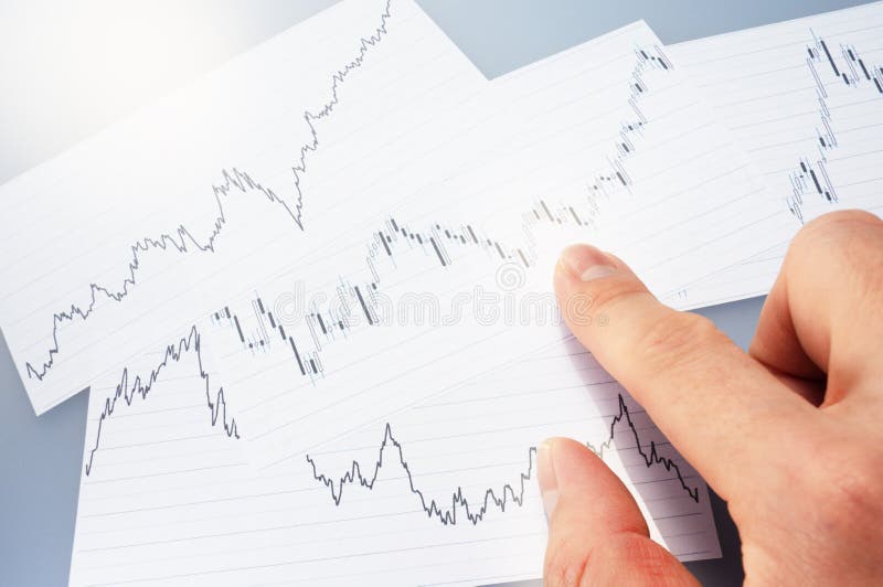Pointing chart. stock image. Image of investment, hand - 36252237