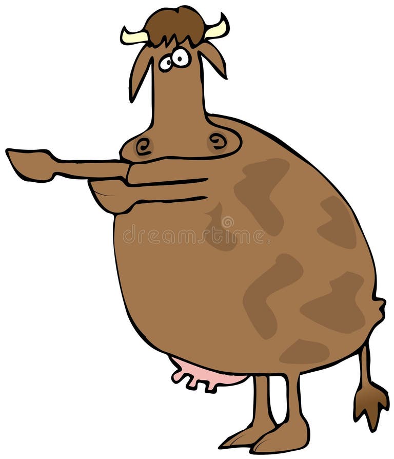 Cow Pointing Stock Illustrations – 138 Cow Pointing Stock Illustrations ...