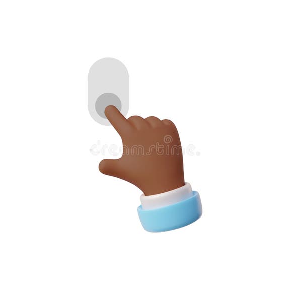 Pointing 3D Hand Icon Vector Illustration Stock Vector - Illustration ...