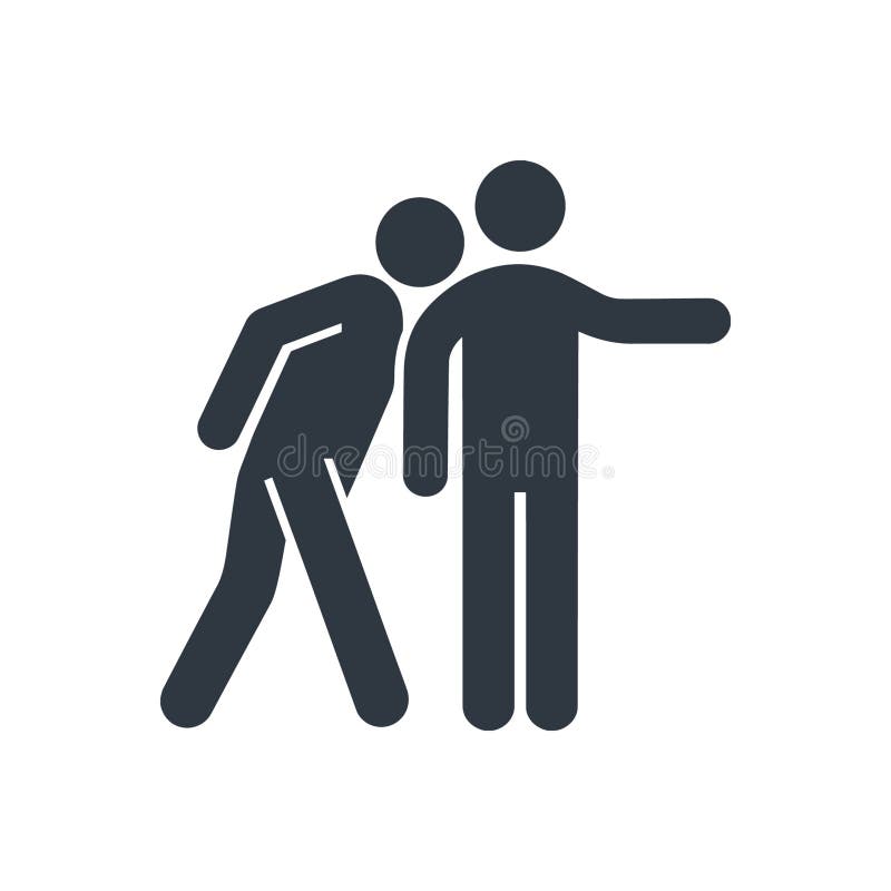 Pointing Directions Help Icon Stock Vector - Illustration of teamwork ...