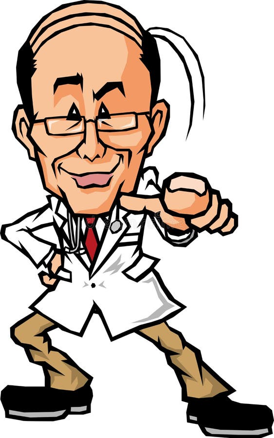 Pointing doctor stock illustration. Illustration of hospital - 53098347