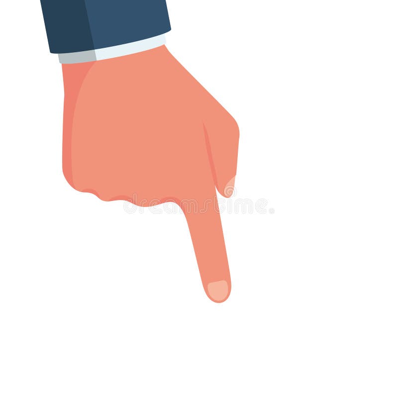 Pointing Down Stock Illustrations – 10,190 Pointing Down Stock ...