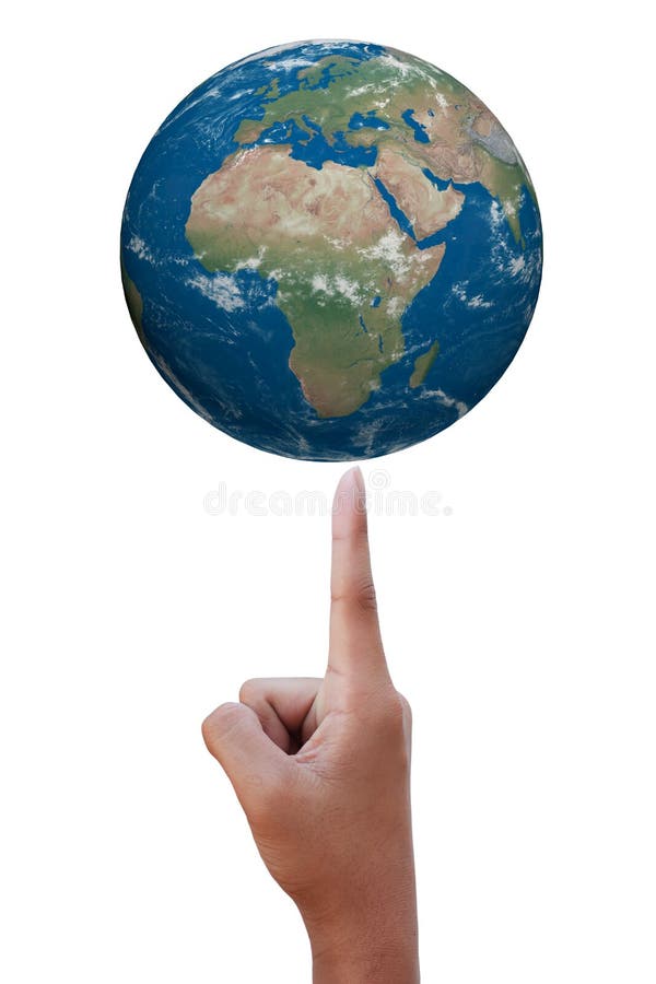 Pointing Earth stock photo. Image of human, environmental - 23066586