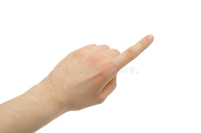Pointing finger stock photo. Image of caucasian, cutout - 20702168