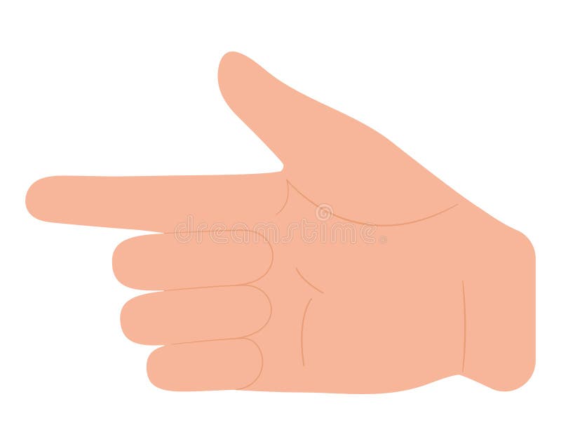 Pointing finger design stock vector. Illustration of hold - 256278079