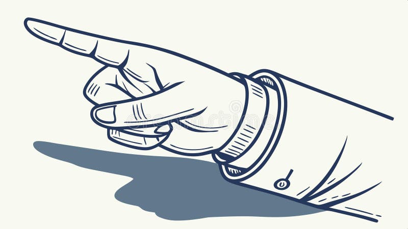 Pointing Finger, Direction, Guidance, and Hand Gesture Vector Design ...