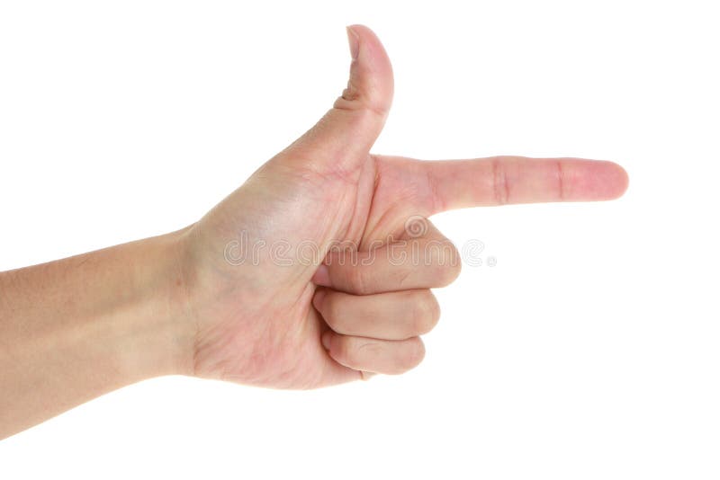 Hand finger pointing stock image. Image of press, thumb - 27564569