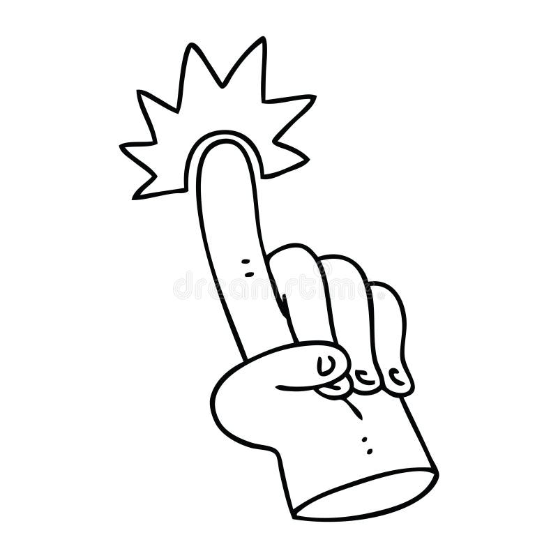 Funny Middle Finger Drawing