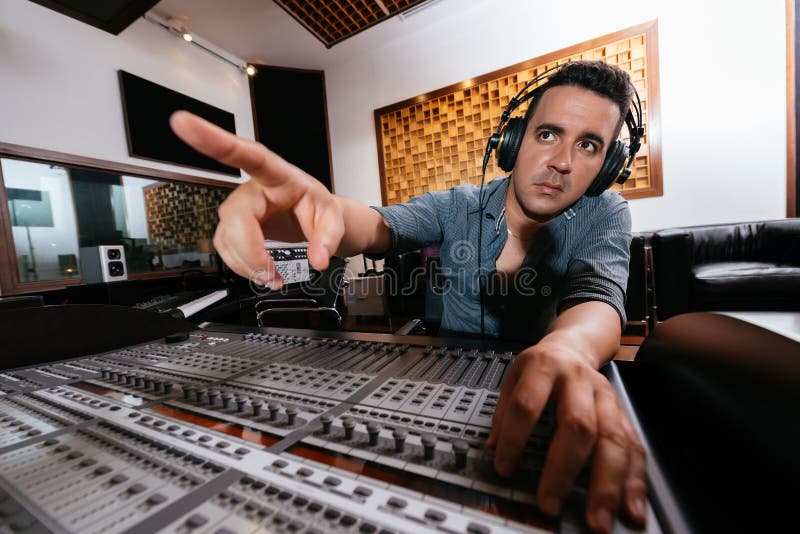 Sound engineer stock image. Image of audio, producer - 44941447