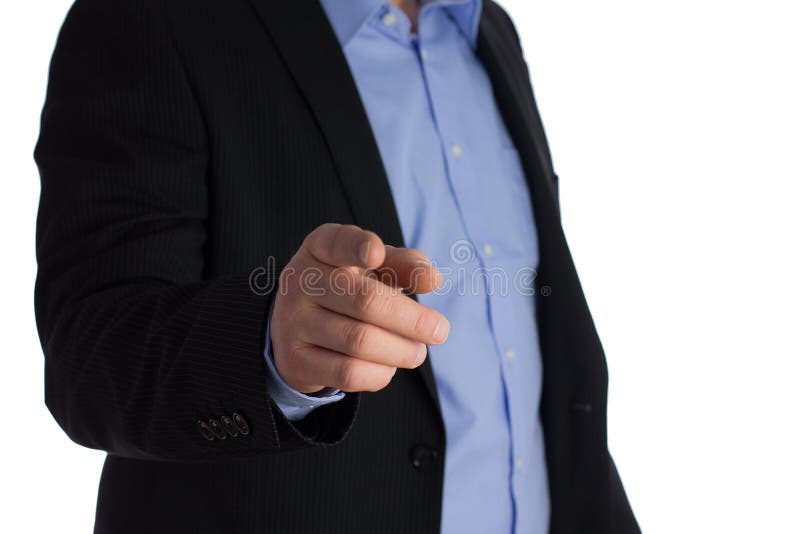 Pointing finger at you stock photo. Image of shirt, business - 37368824