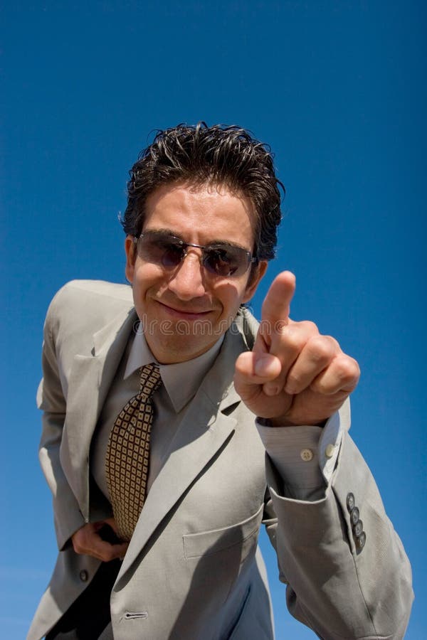 Pointing fingers stock image. Image of energy, suit, blue - 4724323