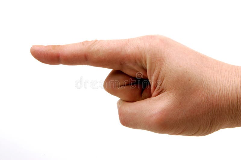 A pointing forefinger stock photo. Image of left, straight - 4630448