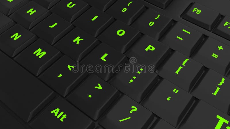 Pointing on Green Glowing Talk Key Stock Video - Video of buttons ...