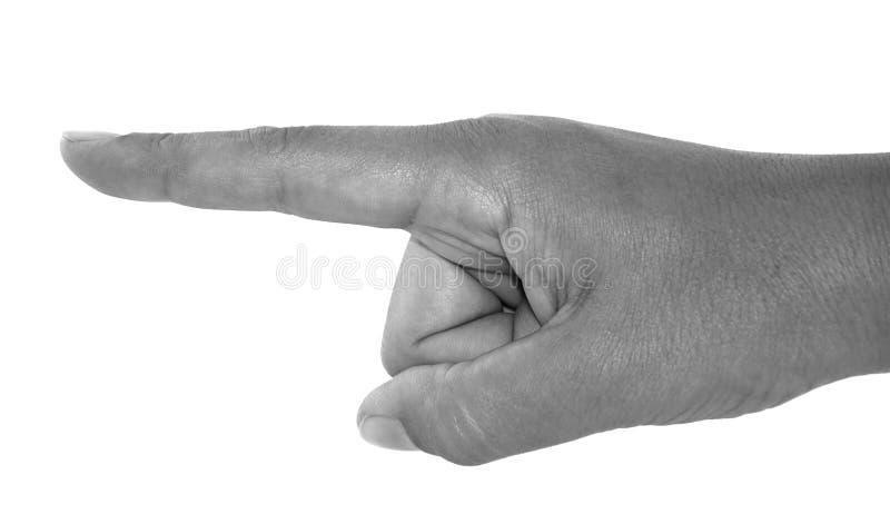 Pointing hand stock photo. Image of goal, close, horizontal - 26166026