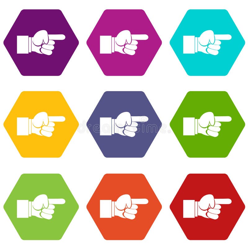 Pointing Hand Gesture Icon Blue Vector Isolated Stock Vector ... Pointing Hand Gesture Icon Blue Vector Isolated Stock Vector ...