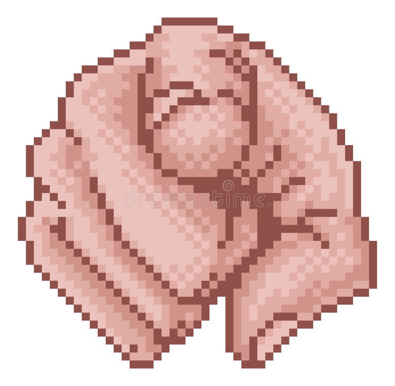 Pointing Hand Pixel Art Video Arcade Game Cartoon Stock Vector ...