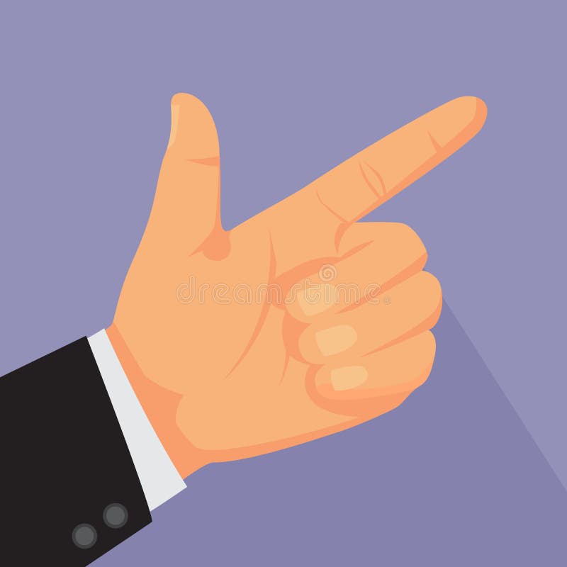 Pointing hand signs. stock vector. Illustration of point - 36119071