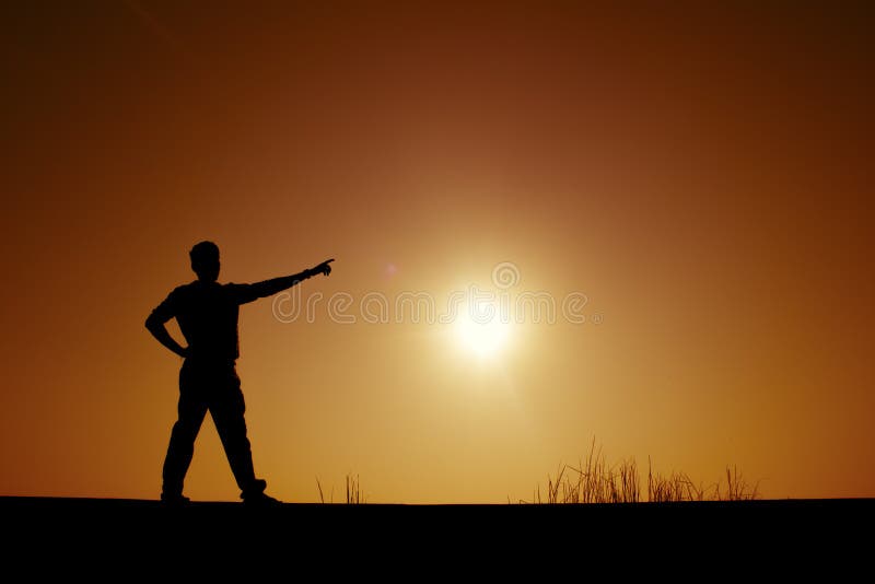 Pointing hands to the sun stock photo. Image of edge - 31677114
