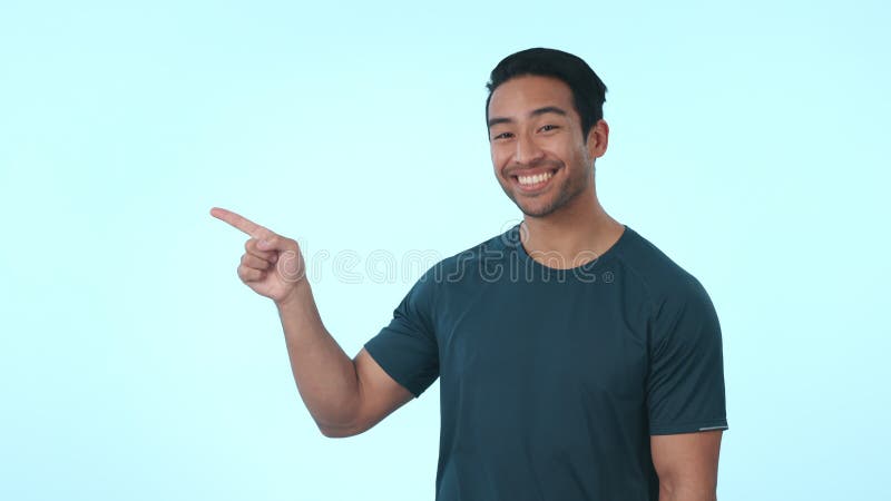 Pointing, Man and Face with Checklist, Information and Steps in a ...