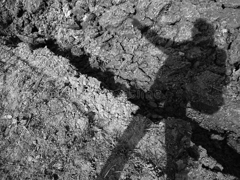 Man pointing his shadow stock image. Image of grief, individual - 86607715