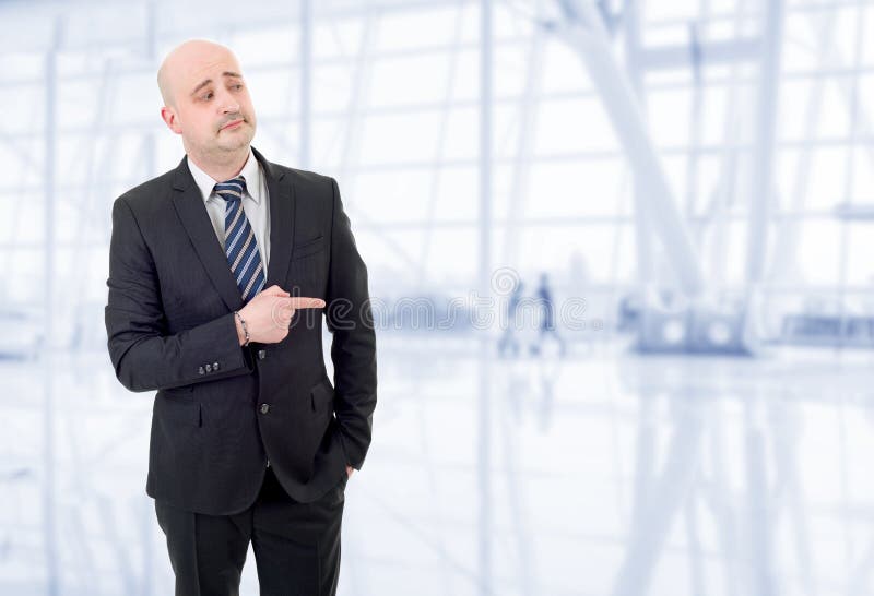 Pointing at the office stock image. Image of adult, single - 261422359