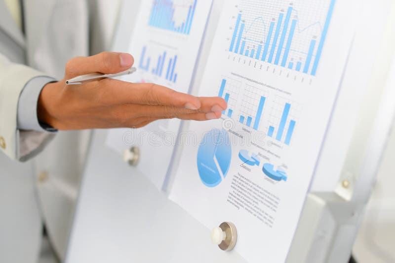 Pointing at paper stock photo. Image of document, holds - 27879770