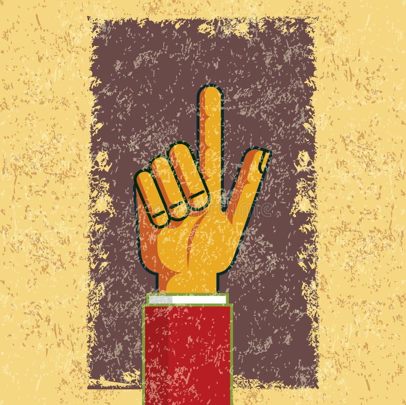 Hand with Pointing Finger. Vector Illustration Stock Vector ...
