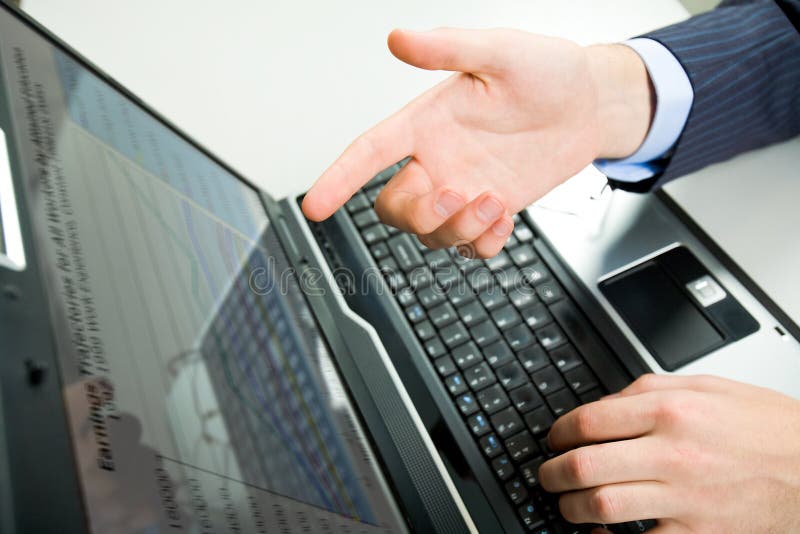 Pointing at screen stock image. Image of hand, number - 12250683