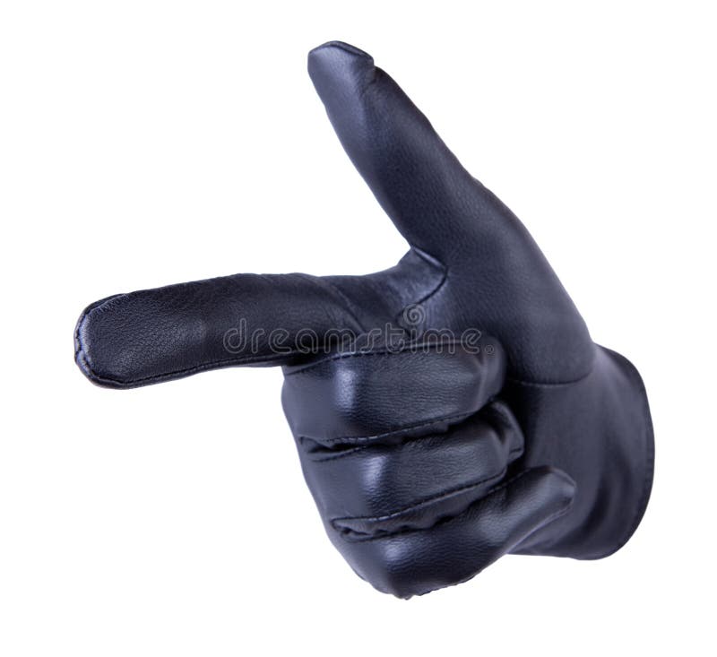 Hand With Gun Pointing Forward Close Up Stock Photo - Image of holding ...