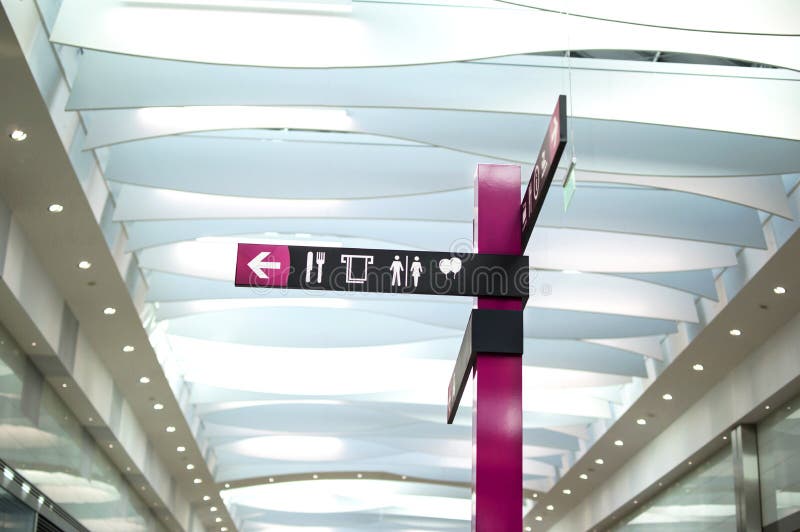 Pointing Signs with Information Stock Image - Image of pointer ...