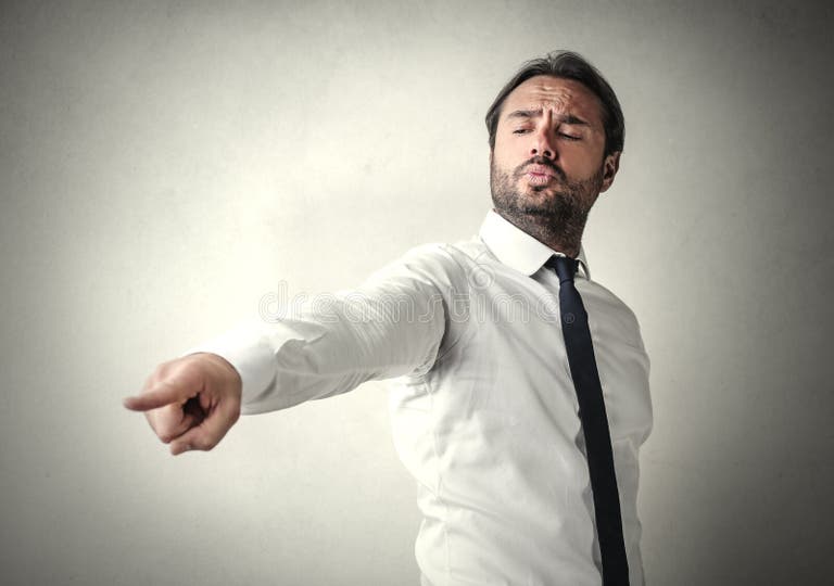 Pointing at someone stock image. Image of aversion, work - 55142743