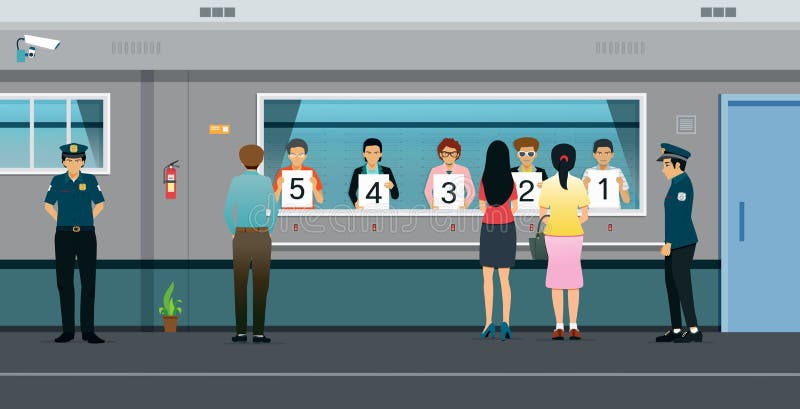 Suspect Identification and Sign Board, Police Related Icon Stock Vector ...