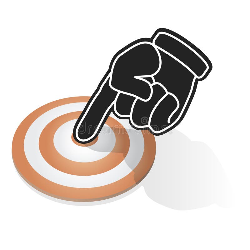 Pointing target stock vector. Illustration of focus, pointer - 20873465