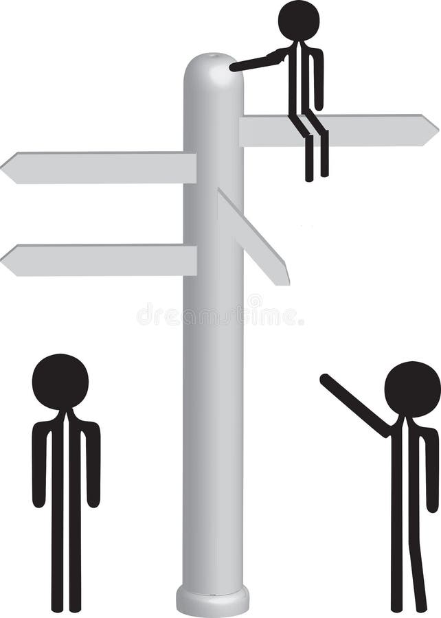Pointing To the Right Direction Stock Vector - Illustration of arrow ...