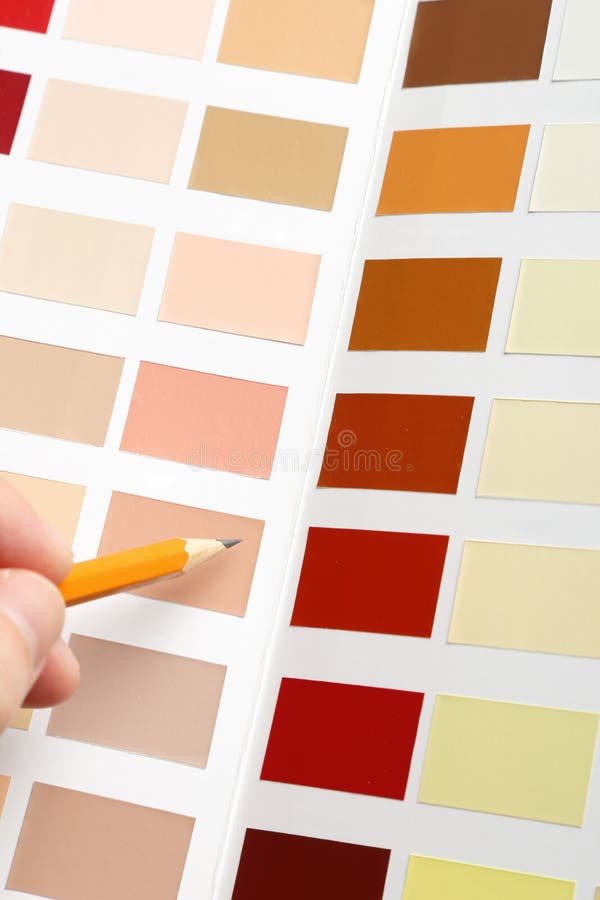 Pointing To Sample Color Chart Stock Image - Image of catalog, multiple ...